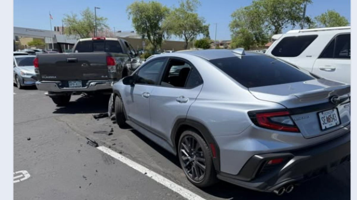 My Subaru WRX Got Sideswiped and Dragged Out of Its Parking Spot While ...
