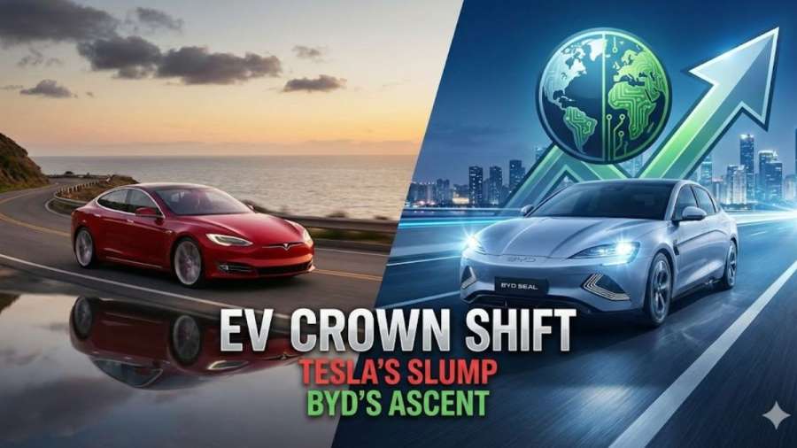 Tesla’s Sales Slump vs. BYD’s Global Dominance: The Shift of the EV Crown