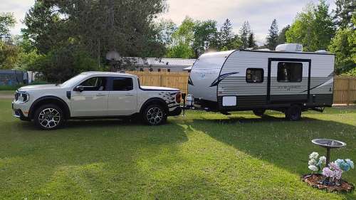 A 2025 Ford Maverick Hybrid AWD Towed a 3,014-Pound Camper, But the 355 ...