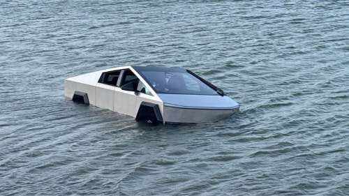 Tesla Cybertruck Owner Arrested After Deliberately Driving Into Lake to ...