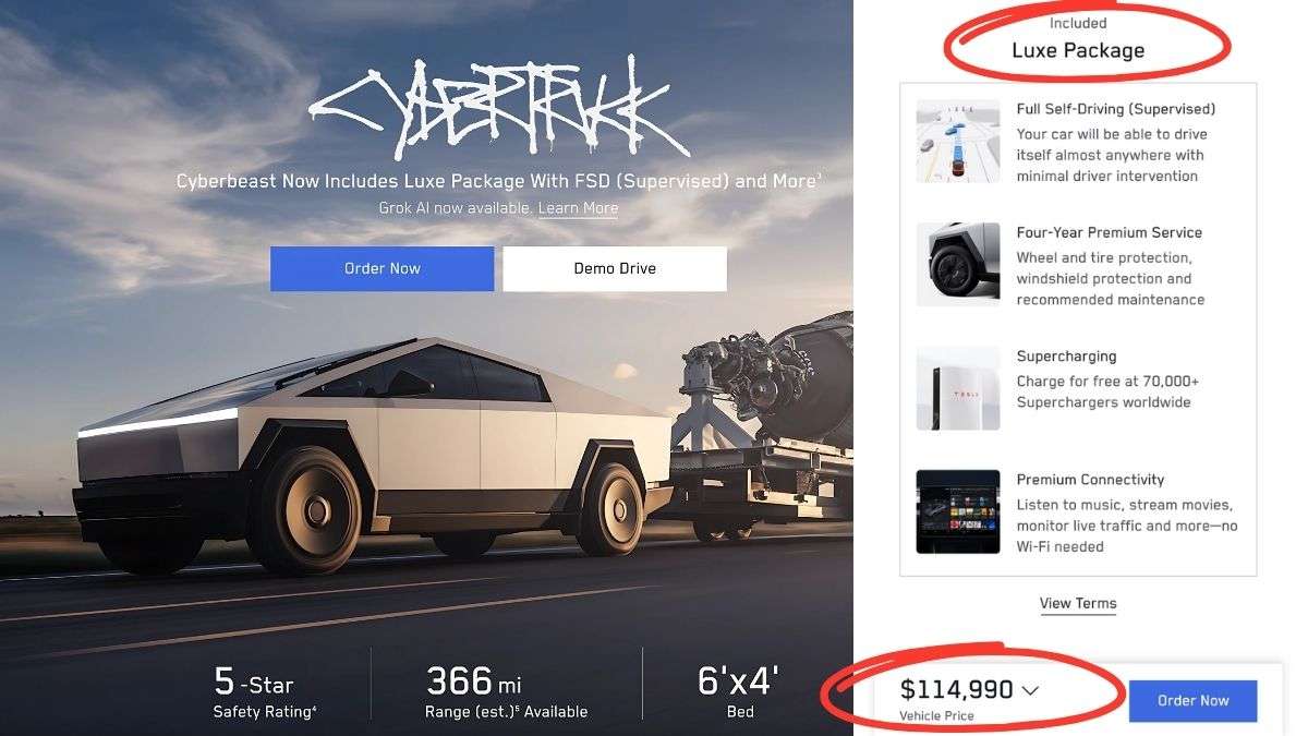 Tesla Increases the Cybertruck’s Starting Price by $15,000 – Introduces ...