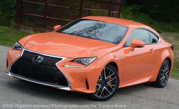 A high angle of the 2016 Lexus RC200T F Sport | Torque News