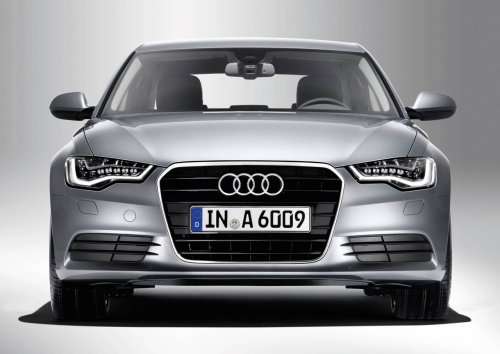 A close up of the 2012 Audi A6 front end | Torque News