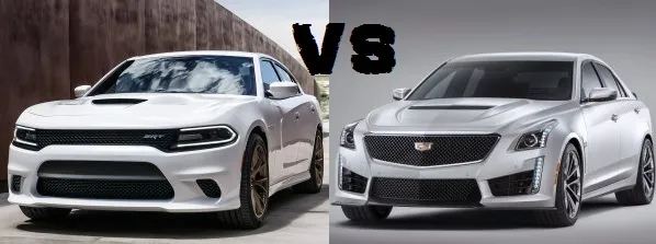 Tale of the Tape: 2016 Cadillac CTS-V VS 2015 Dodge Charger SRT Hellcat ...