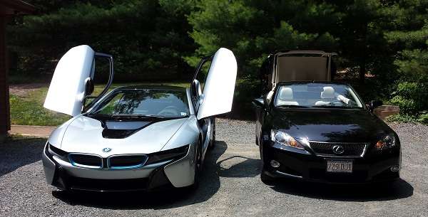 2015 BMW i8 vs. Lexus IS 350C convertible – Which is your better second ...