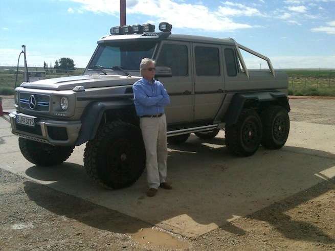 Michael Douglas meets massive co-star with six wheels and 544 hp ...