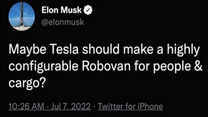 Elon Musk Reveals More Details About the Tesla Robovan | Torque News
