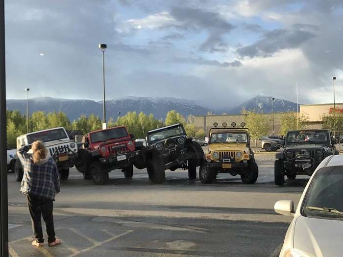 These Jeep Wranglers Are Hanging out For a Unique Group Photo | Torque News