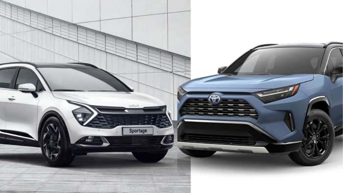 The 2023 Toyota RAV4 vs Kia Sportage: Two Honest Hybrid Savers | Torque ...